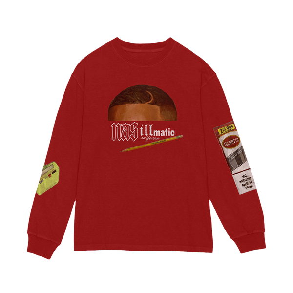 30 Years Of Illmatic Red Long Sleeve - Nas | Official Store